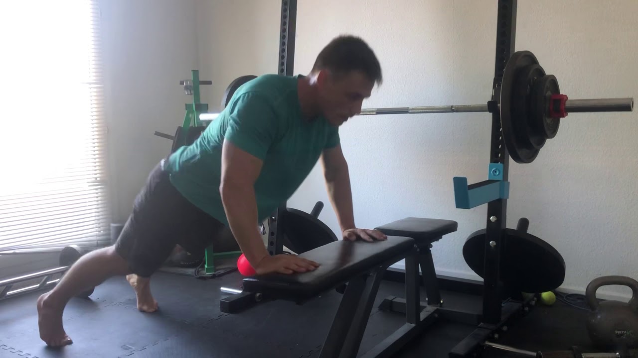Bench plyo push-up - YouTube