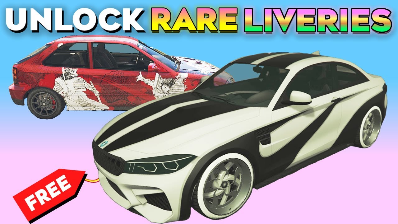 GTA 5 Online How to Unlock RARE CAR LIVERIES (Street Samurai, Weekend ...