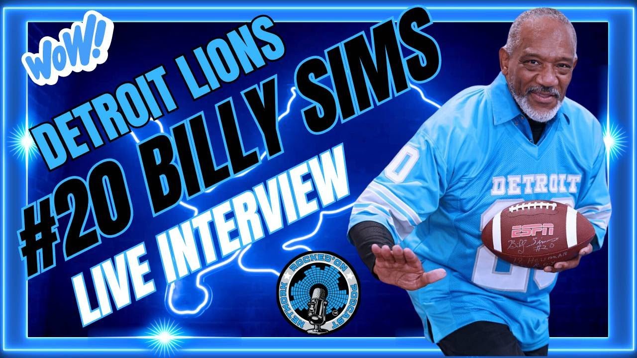 Exclusive Interview With Detroit Lions Legend Billy Sims Live! - YouTube