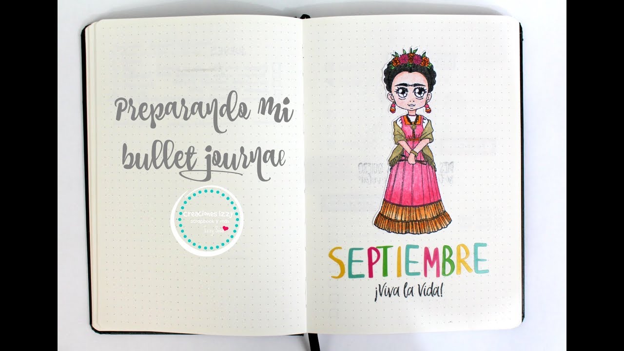 Preparando mi Bullet journal para el mes de septiembre con sellos dilo ...
