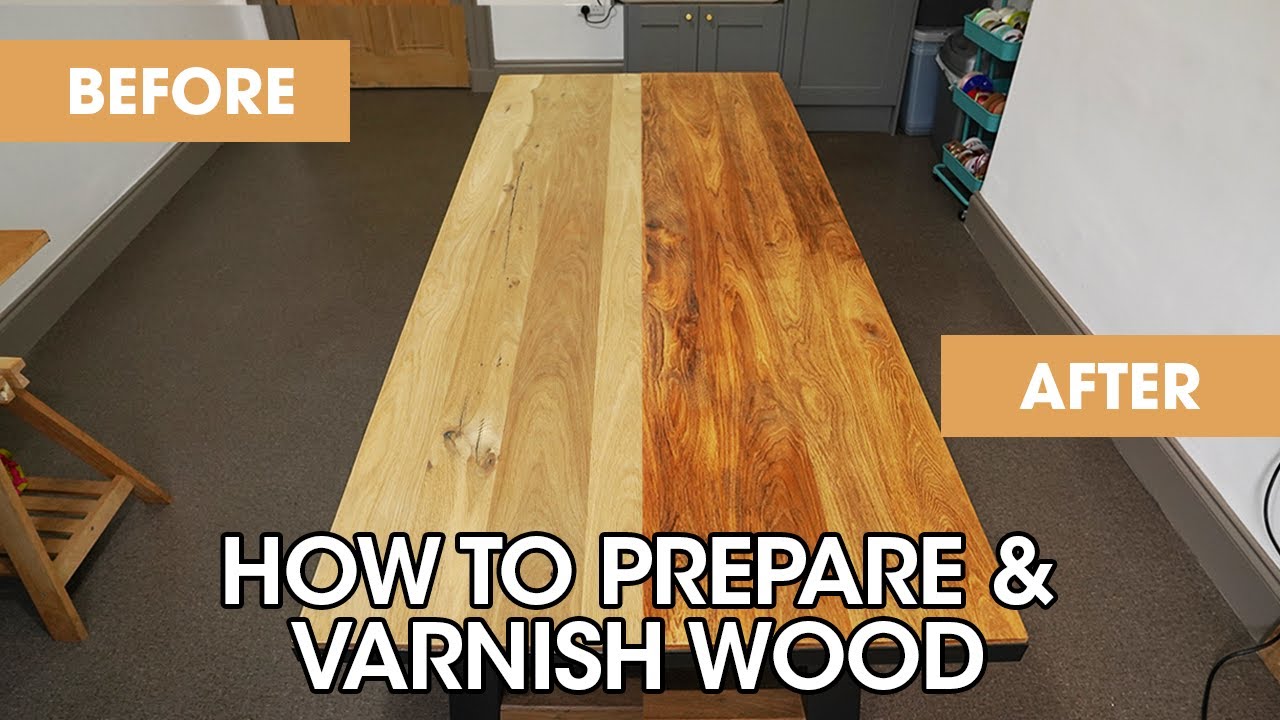 How to Prepare & Protect Wood With Interior Wood Varnish - YouTube