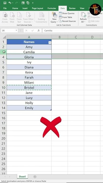 Microsoft excel easy tips..sorting in alphabetical order - YouTube