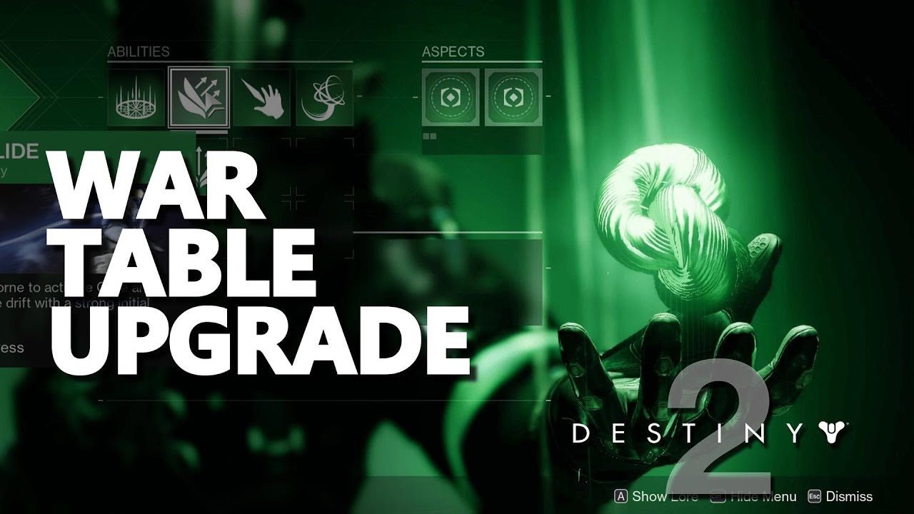 War Table Upgrade Destiny 2 - YouTube