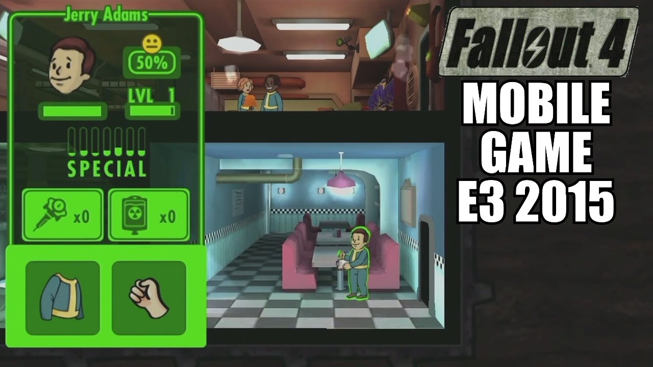 Fallout 4 Shelter Mobile Game Gameplay Reveal - E3 2015 - YouTube