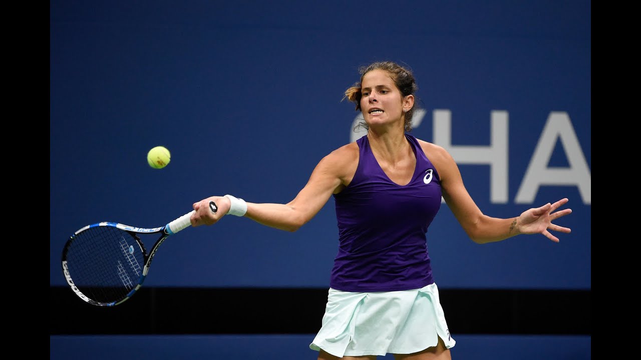 2017 US Open: Goerges takes it at the net - YouTube