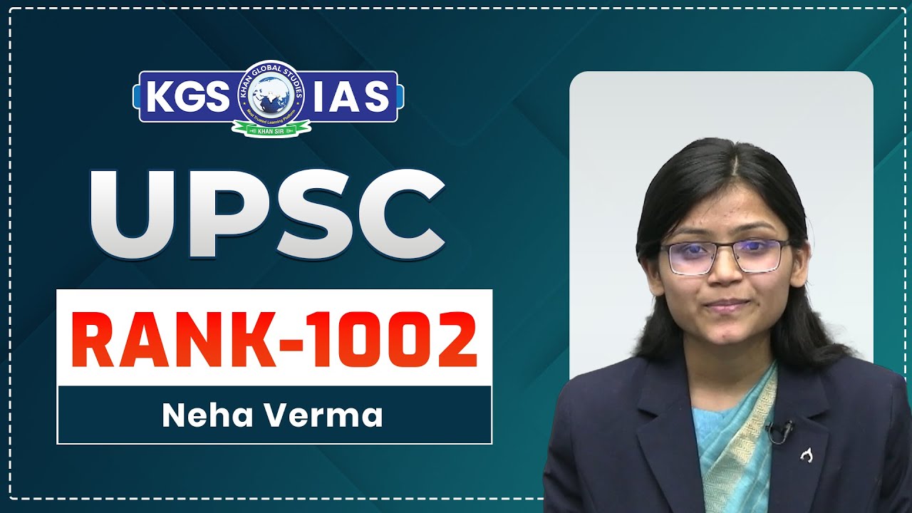 UPSC TOPPER 2023 || UPSC IAS Mock Interview || Neha Verma || Rank 1002 ...