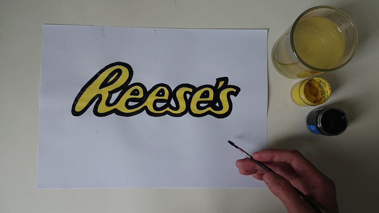 how to draw reese-s-2 logo - YouTube