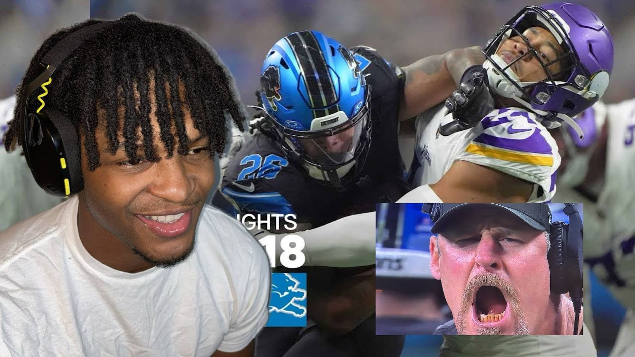 DAN CAMPBELL’S TEETH LEADS TO WINS! LIONS VS VIKINGS NFL 2024 Reaction ...
