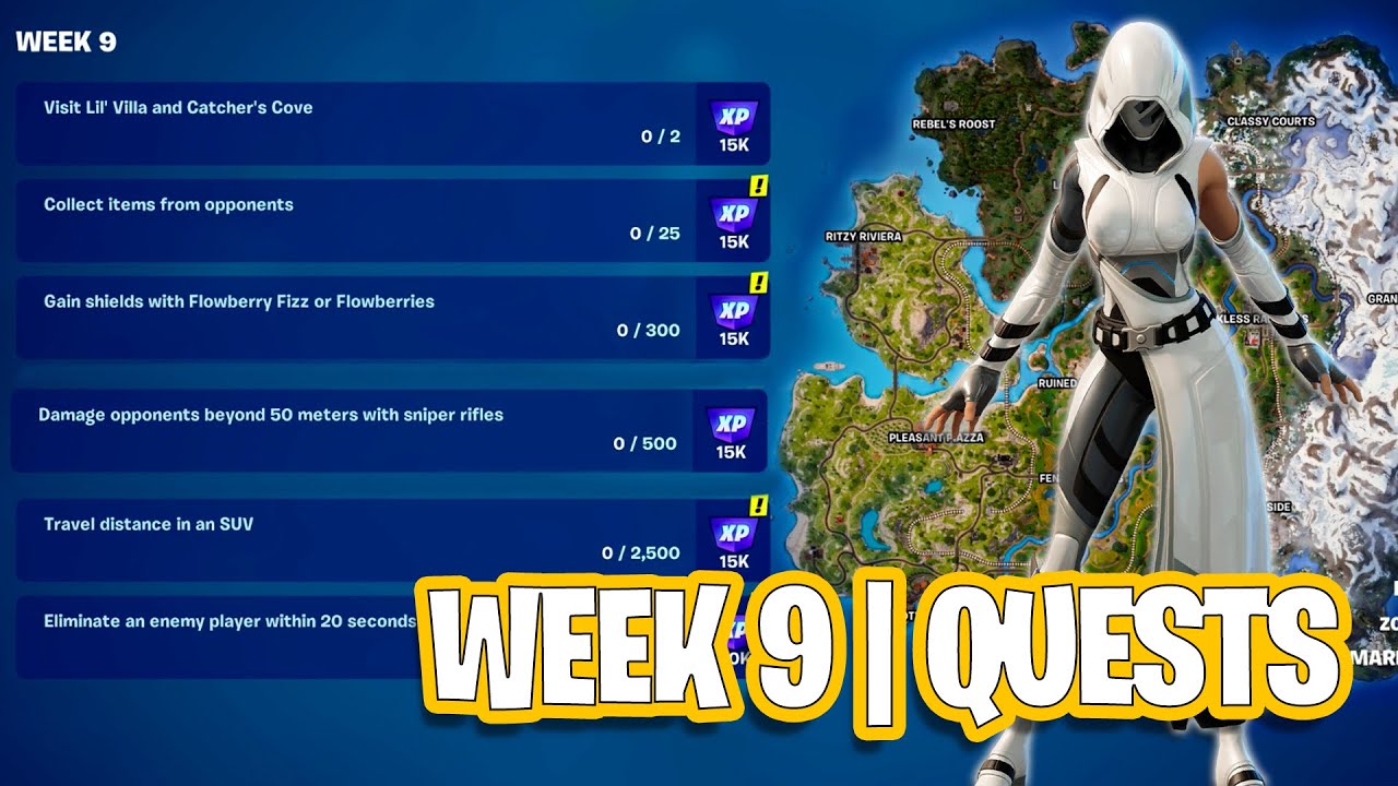 How To Guide : Fortnite Week 9 Quests : Chapter 5 Season 1 - YouTube