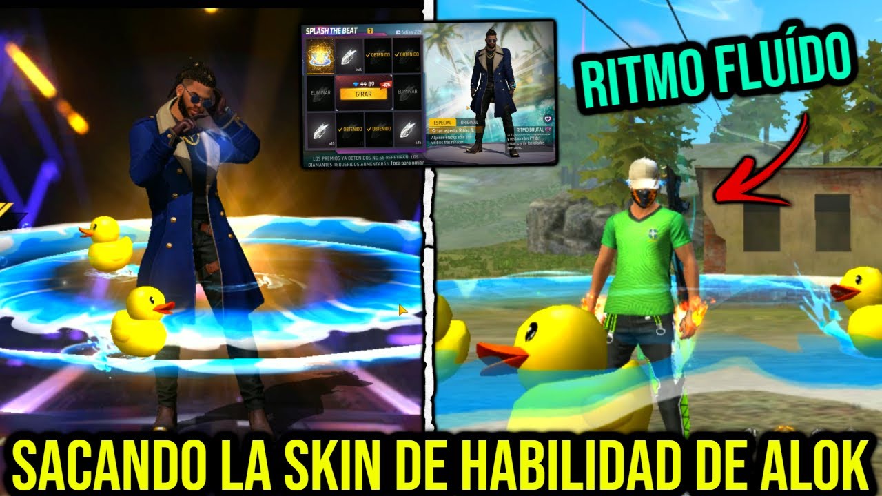 SACANDO LA NUEVA SKIN DE HABILIDAD DE ALOK - RITMO FLUIDO 🦆 ...