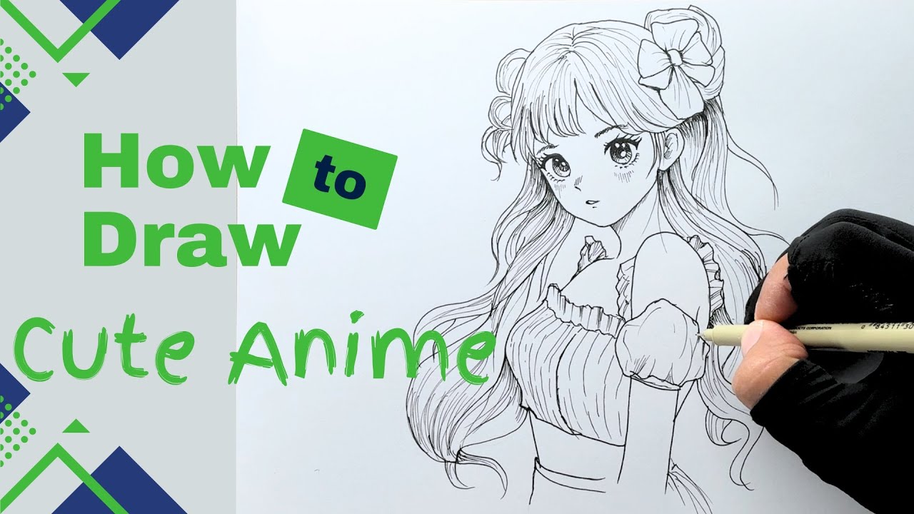 How to Draw Cute Anime - Easy Drawing Anime - Drawing Step By Step ...
