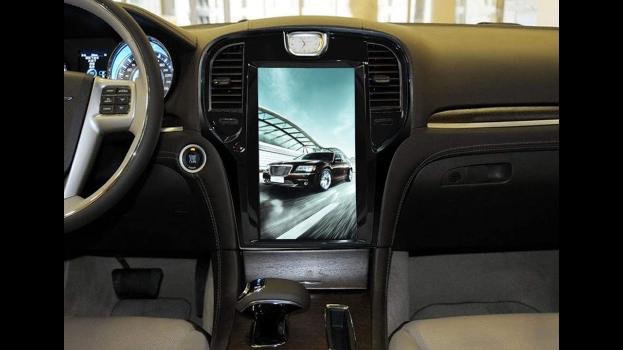 Tesla style screen update in a Chrysler 300 - YouTube