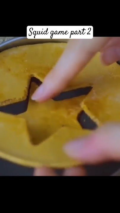 Squid game dalgona candy #diy #squidgame #dalgonacandychallenge #harrypotter #kinderjoy # ...