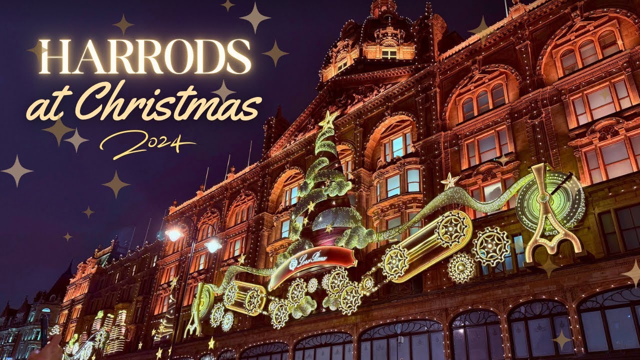 Harrods at Christmas | 2024 | Christmas Lights and Shop - YouTube