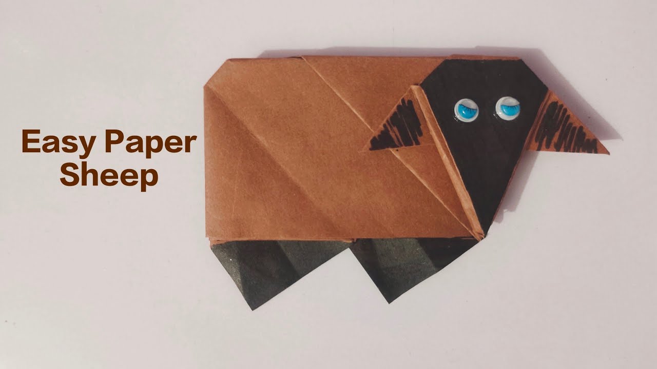 Origami Sheep Tutorial | Easy Paper Sheep animal | How to make paper ...