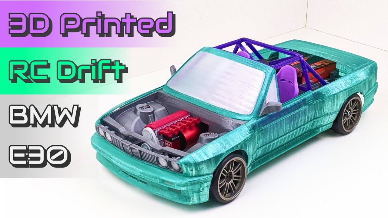 3D printed RC BMW E30 Drift Car | Build Guide | Part 1 | Gearboxes, Frame, Rear Suspension - YouTube