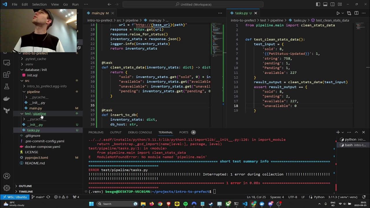 SH: Let's build a data pipeline with Prefect! - YouTube