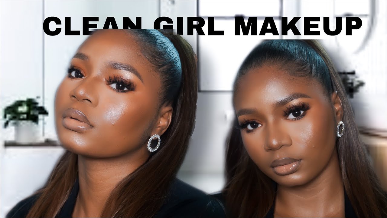 Clean Girl Minimalist Makeup Tutorial for Black Girls | Minimalist ...