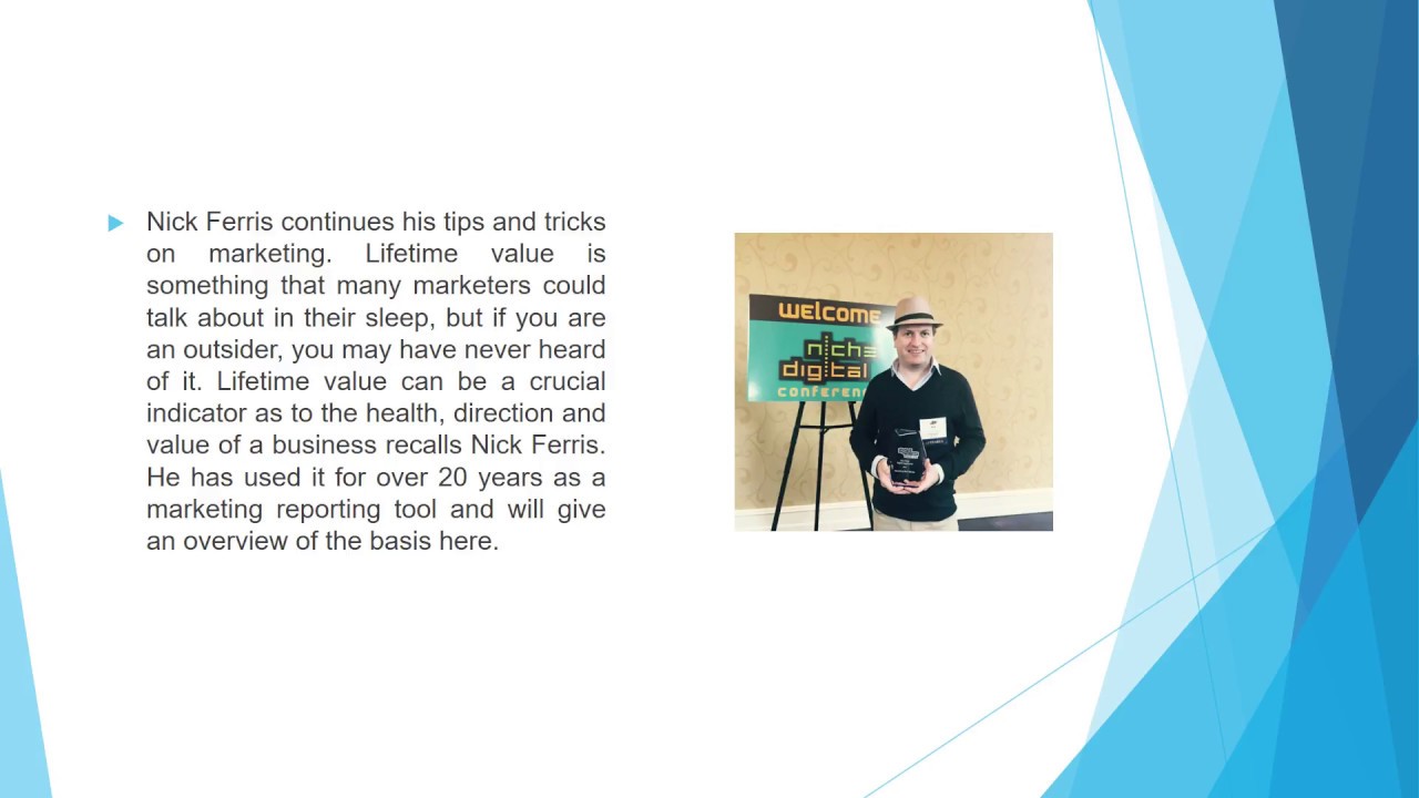 Nick Ferris, Life Time Value - A Dummies Guide - YouTube