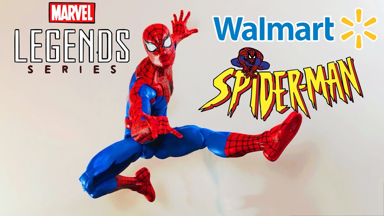 Marvel Legends Walmart Exclusive Cel Shaded Spider-Man Review - YouTube