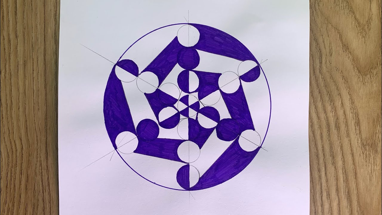 Simple 6 Fold Geometric Art - Geometric Drawing | Art Tutorial - YouTube