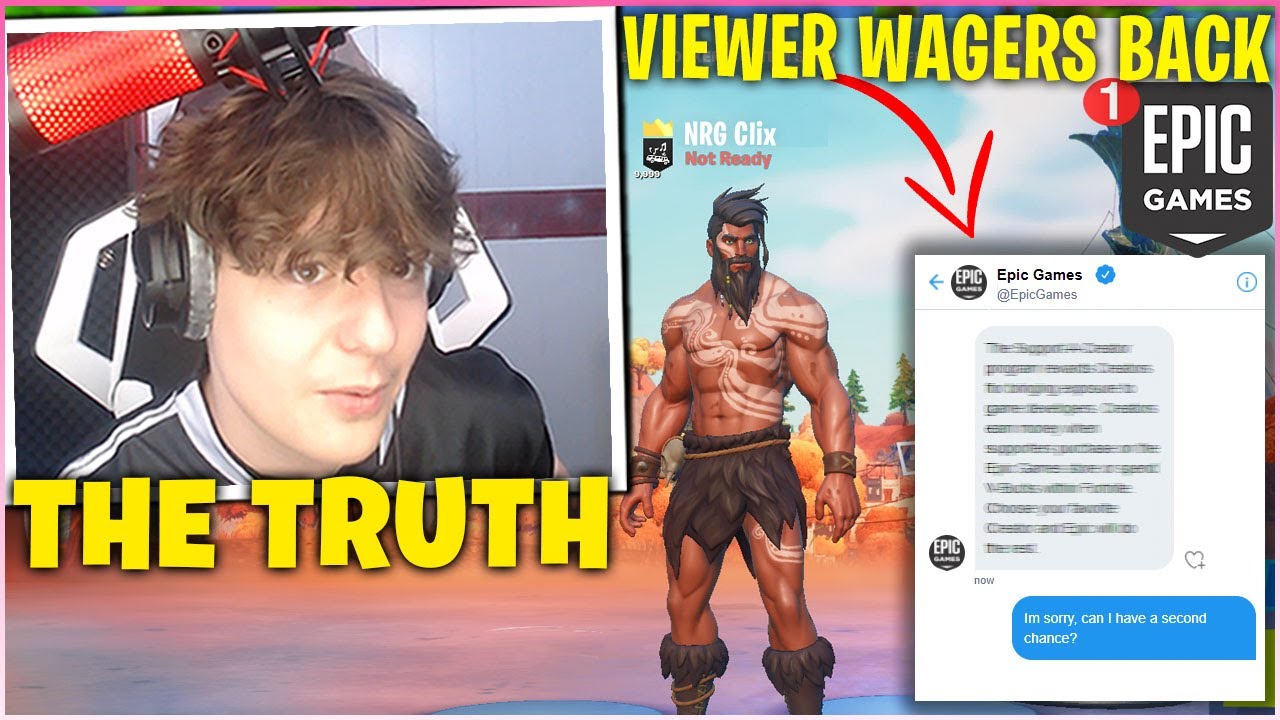 CLIX REVEALS The Truth About EPIC GAMES & VIEWER WAGER & Can't Stop ...