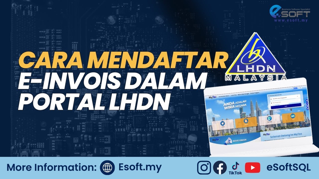 Cara Mendaftar E-Invois Dalam Portal LHDN - YouTube