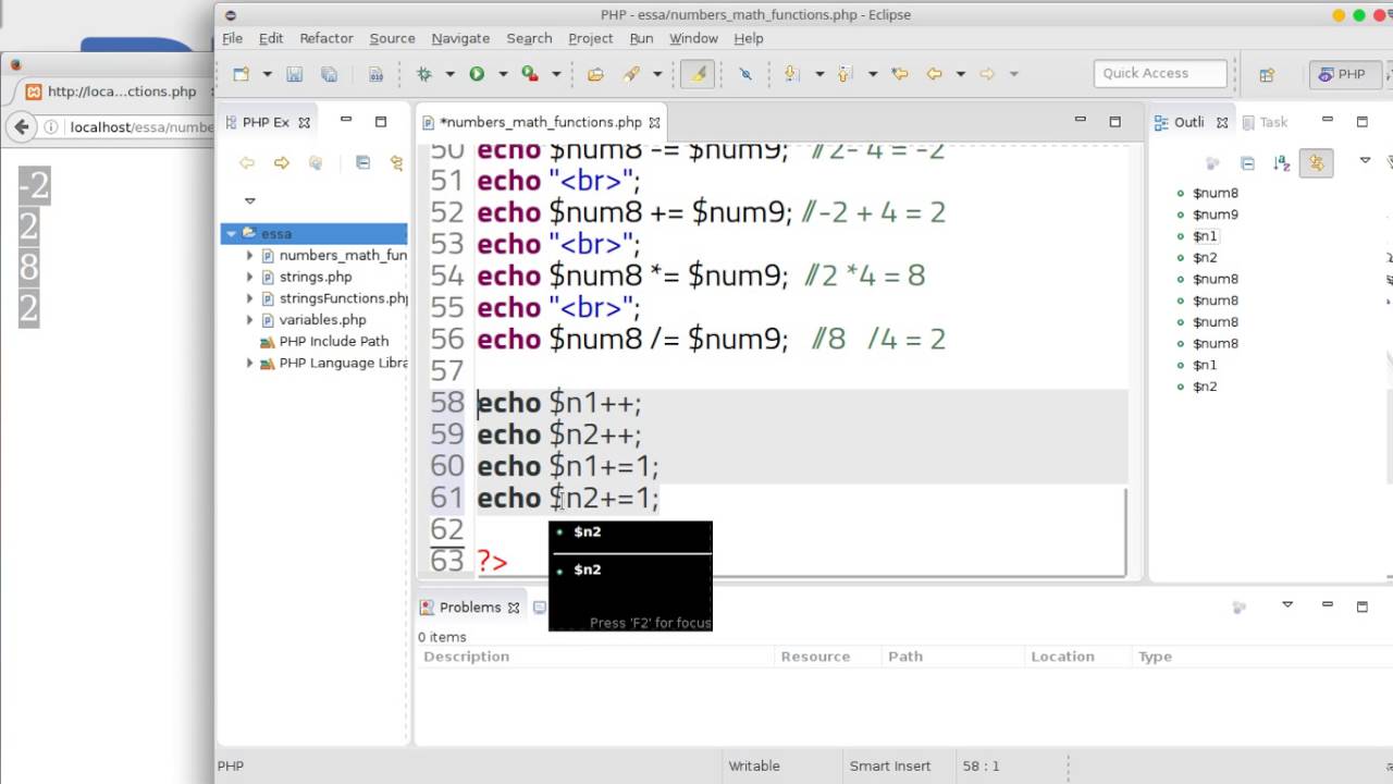 32 Php Scripting Language Numeric And Math Functions Youtube
