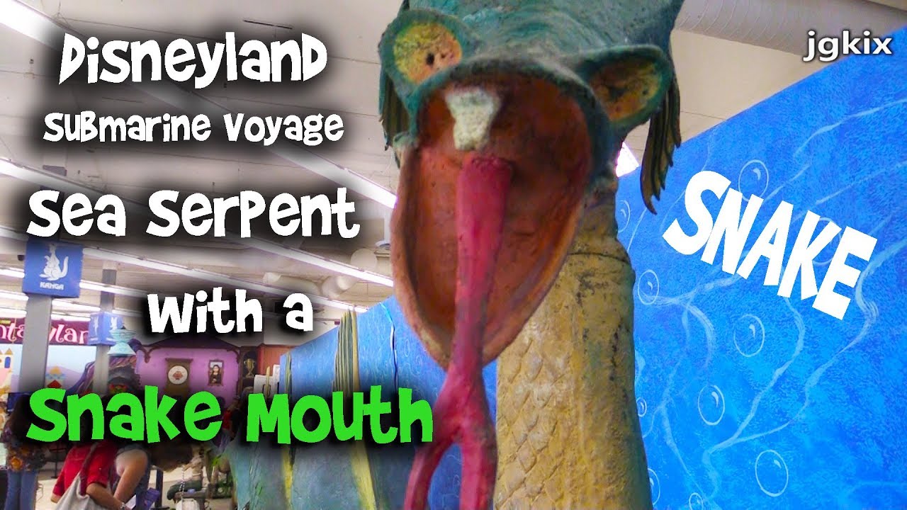 Disneyland Sea Serpent Snake Mouth - YouTube