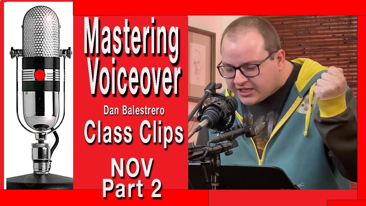 Masteringvoiceover Class Clips Nov Part 2 - YouTube