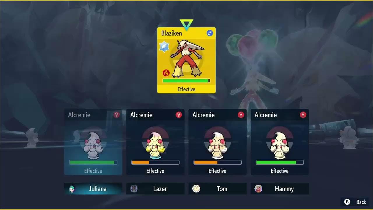 Pokémon Scarlet & Violet - Blaziken 7* raid: Cream of Chicken, Alcremie POV - YouTube