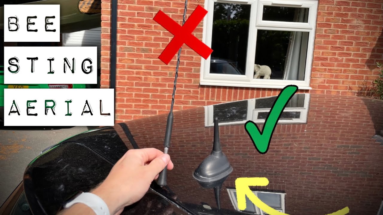 How To: Mini R56 R55 How to fit a bee sting stubby aerial - YouTube
