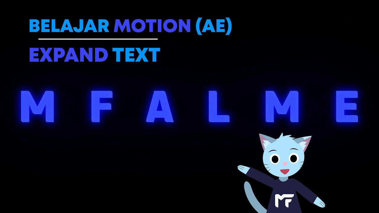 Belajar Motion After Effects - Expand Text Tutorial - YouTube