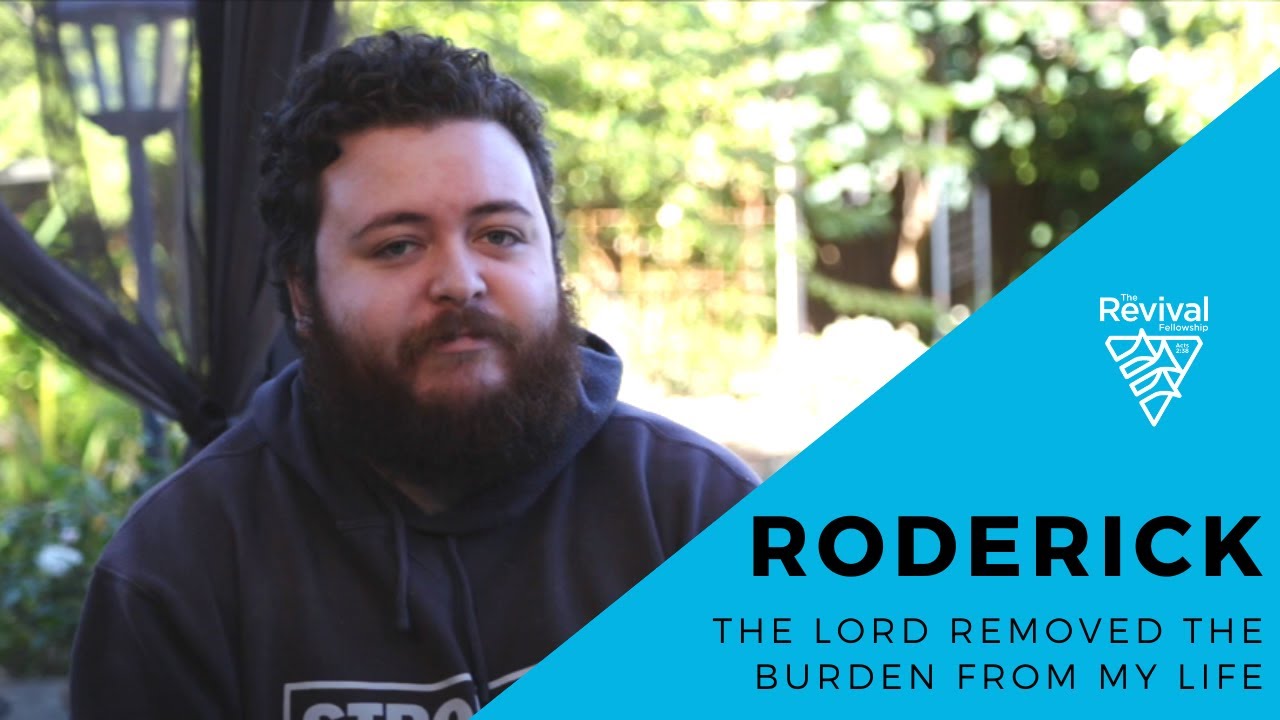 Roderick - the Lord removed the burden from my life - YouTube