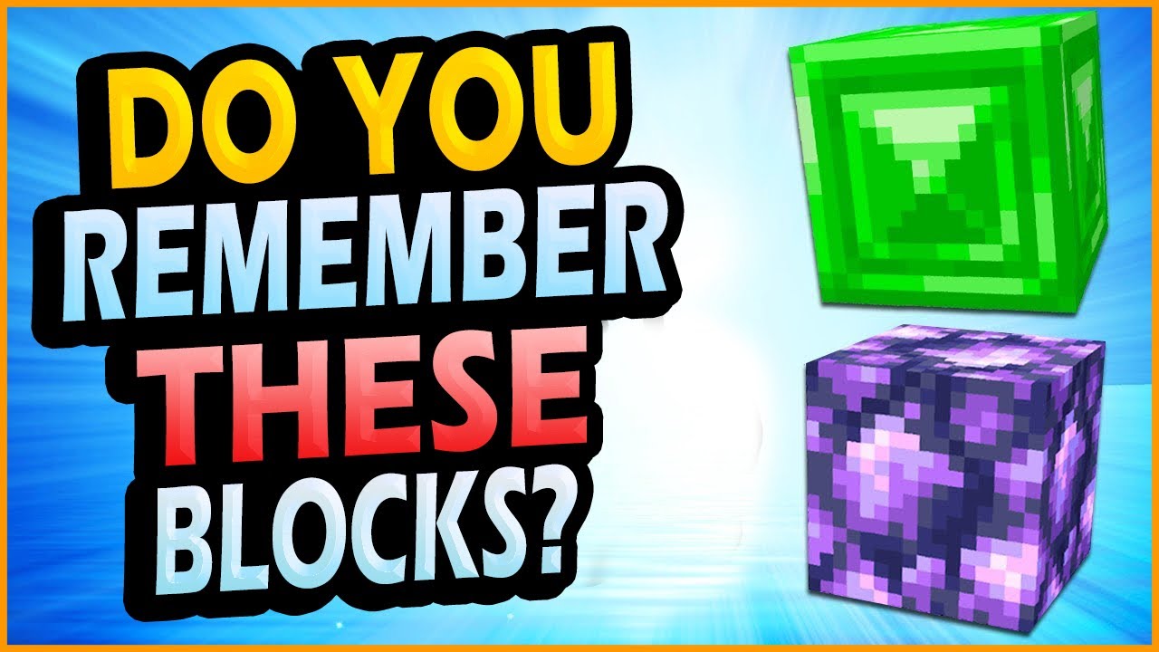 The Blocks That ALMOST Got Minecraft!! - Old Textures - YouTube