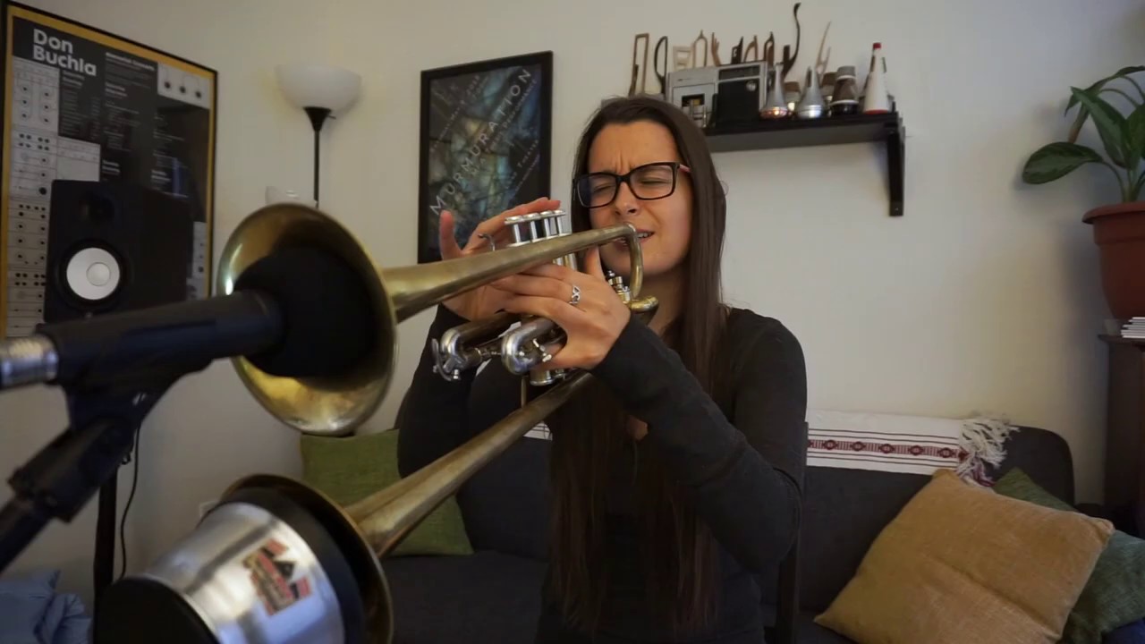 Double Bell Trumpet & Electronics | Sarah Belle Reid - YouTube
