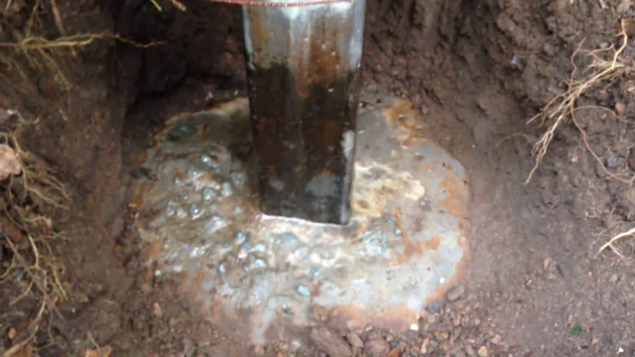 Protecting metal posts from corrosion. Video no 2 - YouTube