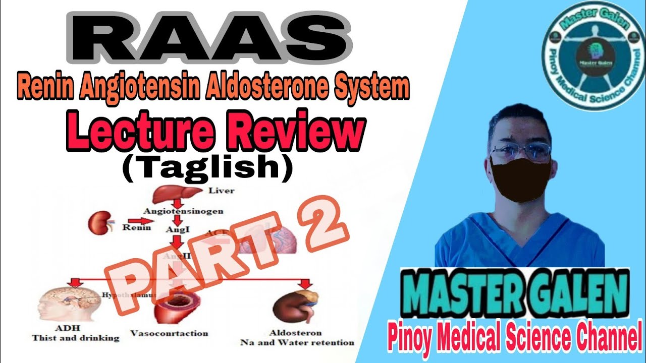 RAAS, Renin Angiotensin Aldosterone System Lecture (Taglish) Part 2 ...