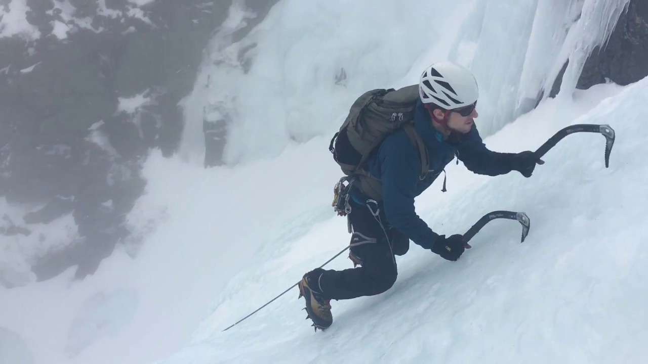 Odell's Gully, Huntington Ravine | Mount Washington Ice Climbing # ...