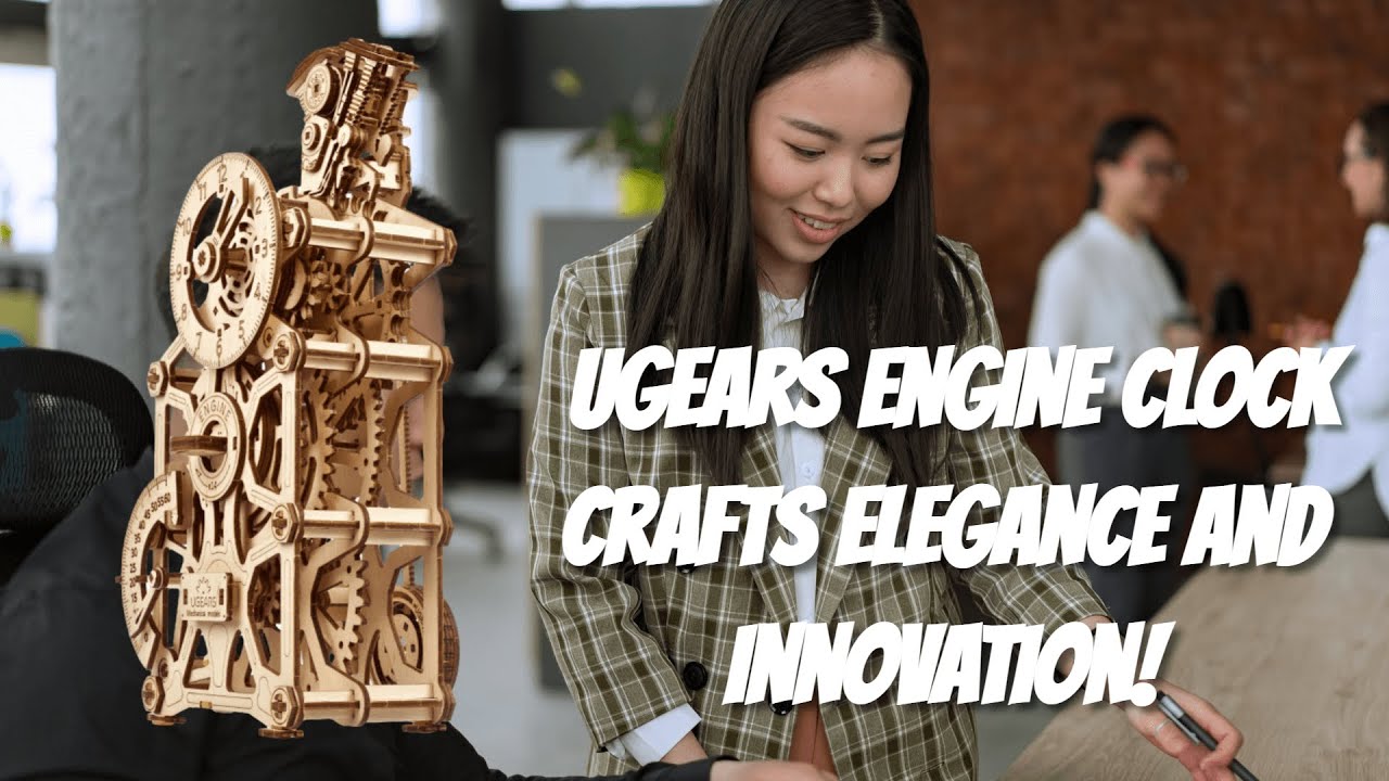 UGears Engine Clock Wooden Model Kit - YouTube