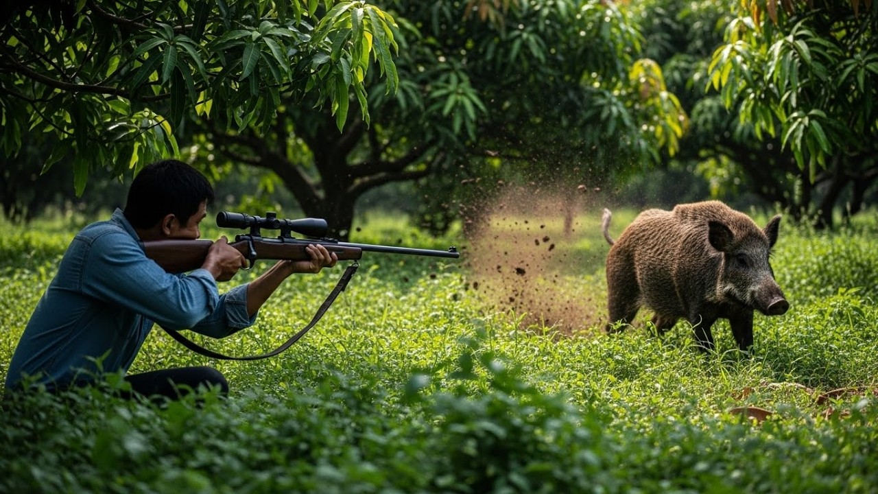 Wild Boar Attack Destroys Mango Farm | Farmer Fights Back in Intense ...