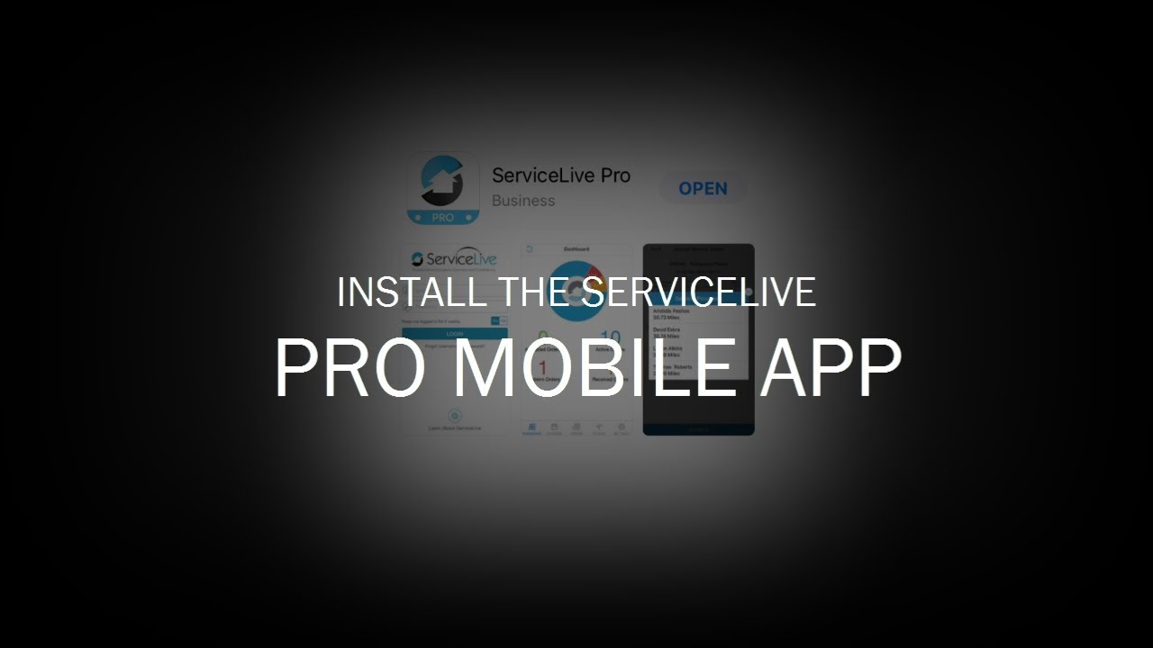 Install the ServiceLive Pro Mobile App - YouTube