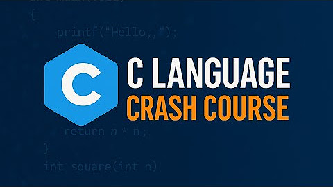 [AR] C Language Crash Course - YouTube