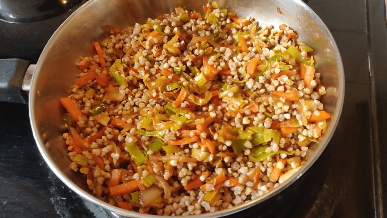 Buckwheat Vegetable Stir Fry │ Russian Style │ HEALTHY - YouTube