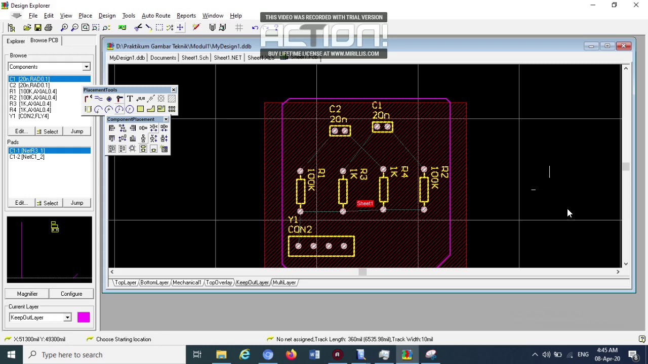 Praktikum Gambar Teknik Modul 2 - Pembuatan Dokumen PCB Dengan Protel ...