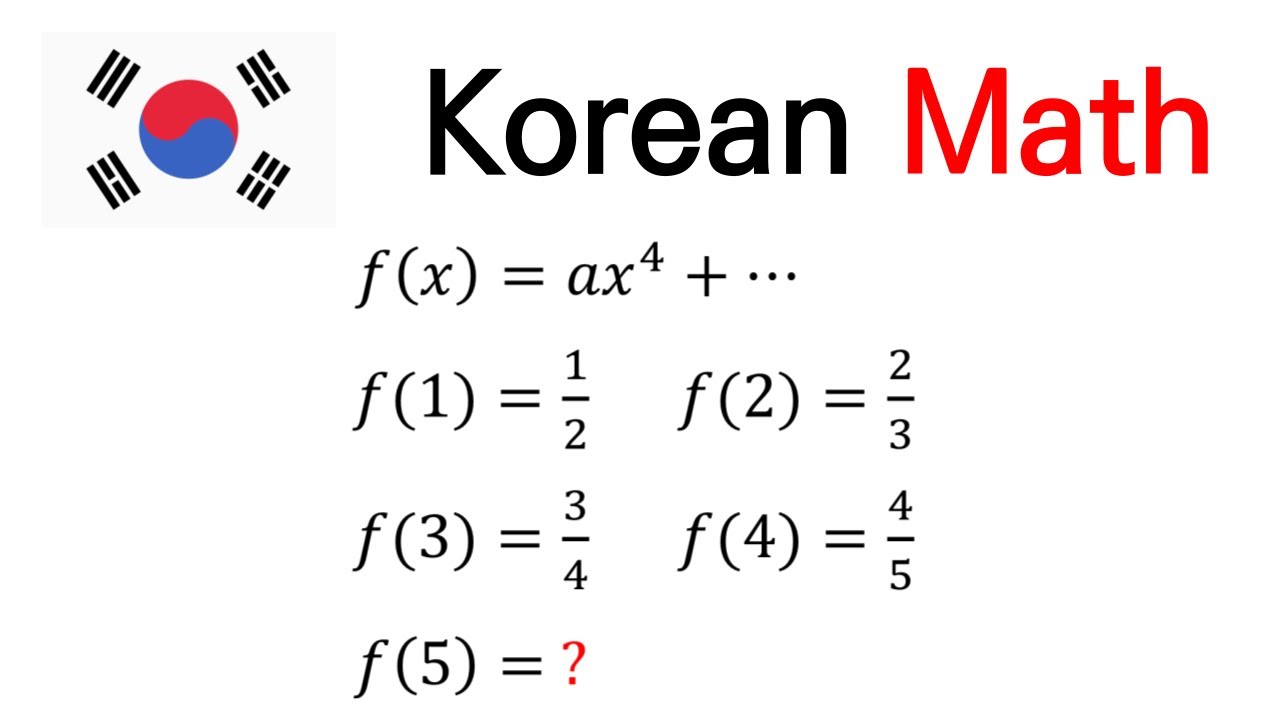 South Korean Math | Polynomial function | Can You Solve? - YouTube
