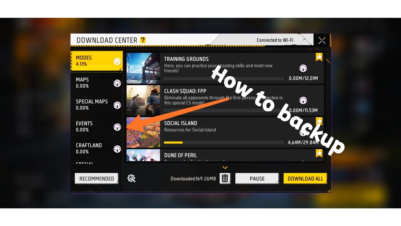 How to backup up Free fire expansion pack - YouTube