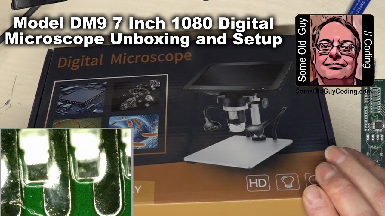 Model DM9 7 Inch 1080 Digital Microscope - YouTube