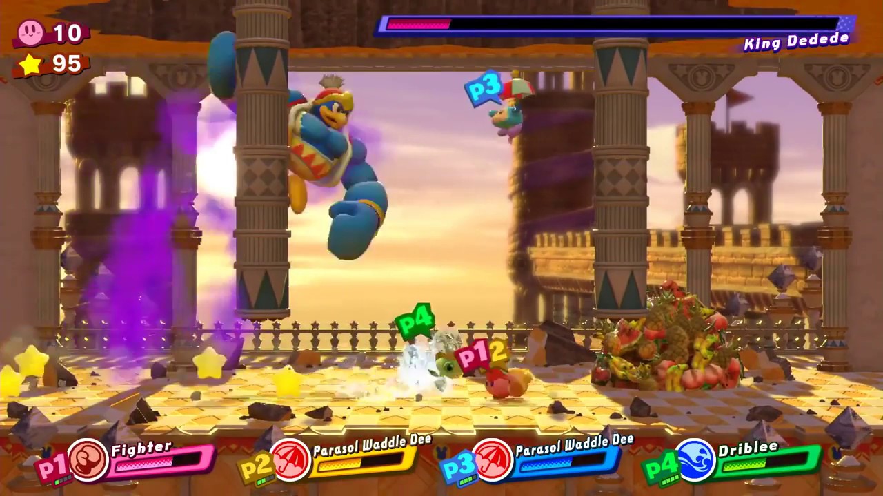 Kirby Star Allies: King Dedede boss fight but With a Different boss ...