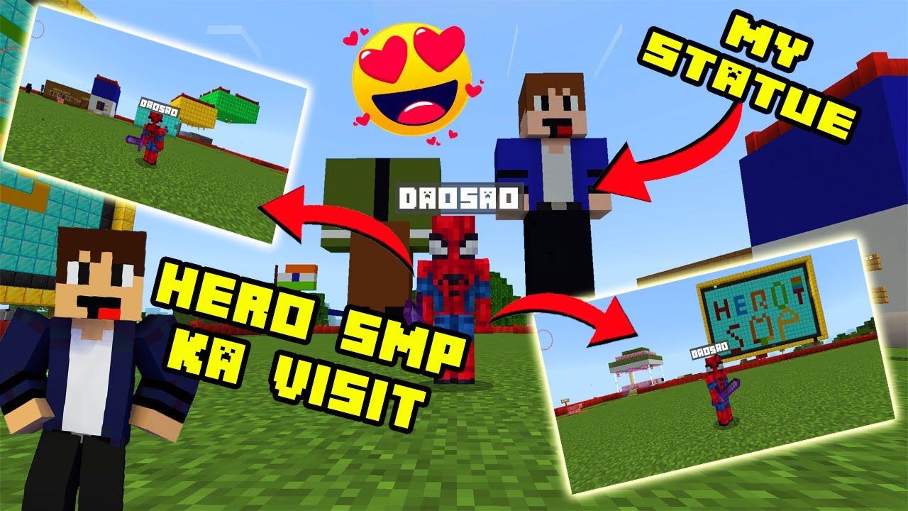 I Secretly Visit Our Hero Smp to see my STATUE | Hero Smp | Daosao ...